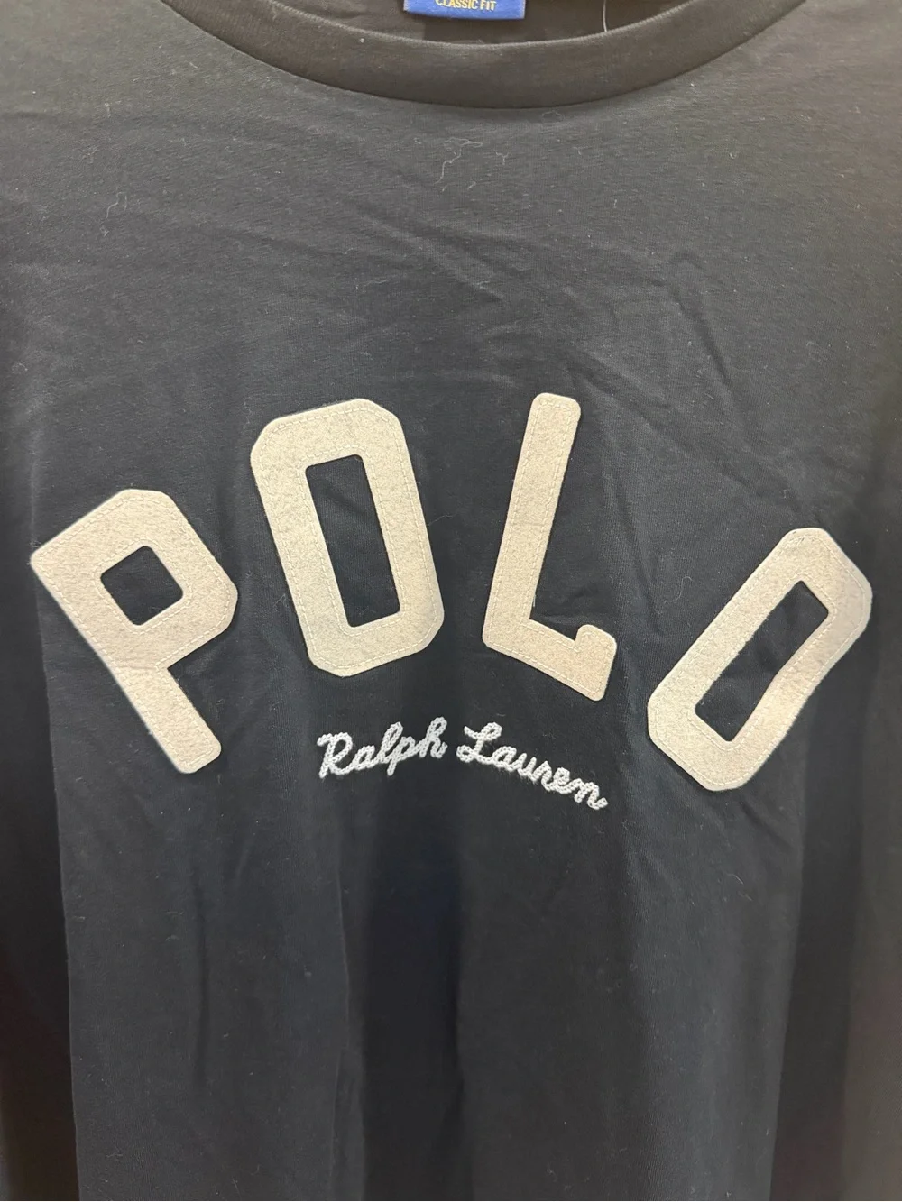 Polo Ralph Lauren | Shirts | Polo By Ralph Lauren Black Tee With Cream ...